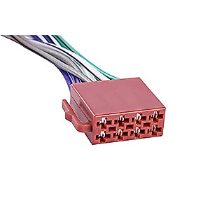 ISO Wiring Harness,Car Radio Stereo Plug Adapter Connector Compatible with Toyota, Black