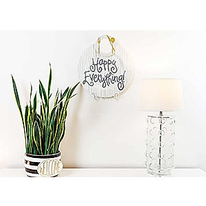 HAPPY EVERYTHING! Stone Skinny Stripe Big Round Platter