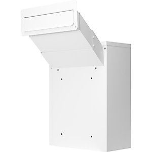Barska CB13954 Through-The-Wall Mail Drop Box with Adjustable Chute with Key Lock, for Home & Office Document Cash Deposit Retrieval