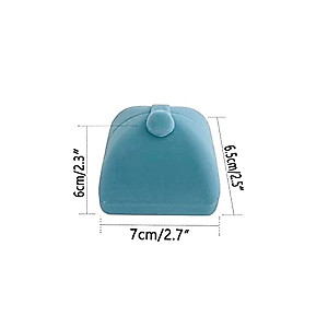 Svea Display Aqua Velvet Jewelry Packaging Case for Earrings Pendant Case Premium Grade Unique Design (jewelry not included)