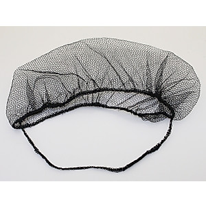 A+ DESIGN Disposable Nylon Honeycomb Royal Beard Protector nets, Latex Free (Black 100 pieces)