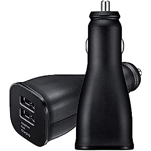 Samsung Adaptive Fast Charging Dual-Port Car Charger [2-Pack] for Samsung Galaxy S23/S23+/S23 Ultra /S22/S22+/S22 Ultra /S21/S21+/S20/S20+/S10/S10+/S10e/S9/S9+/S8/S8Plus/Edge/Active/Note 8/9/10/20