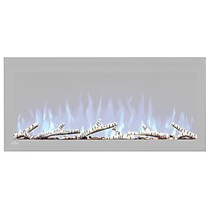 Birch Log Kit with Rocks for Entice™ 50 - NEF-BLRAK50 - Realistic Birch Logs, Natural Looking Rocks, Easy Customization of Entice Electric Fireplace