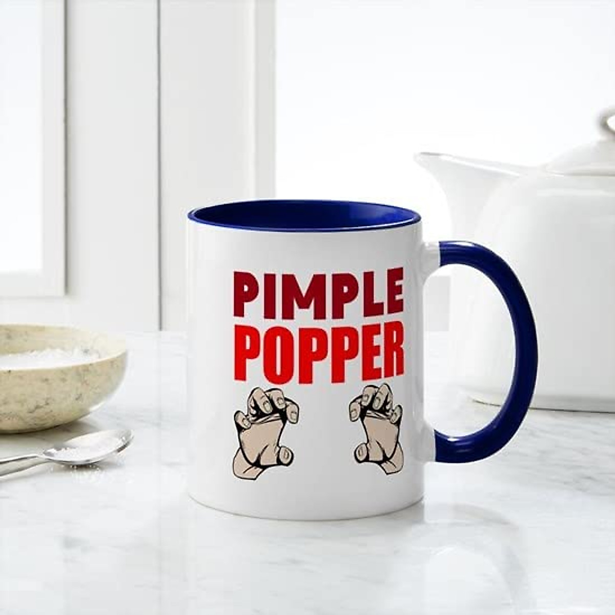 CafePress Pimple Popper Mugs Ceramic Coffee Mug, Tea Cup 11 oz