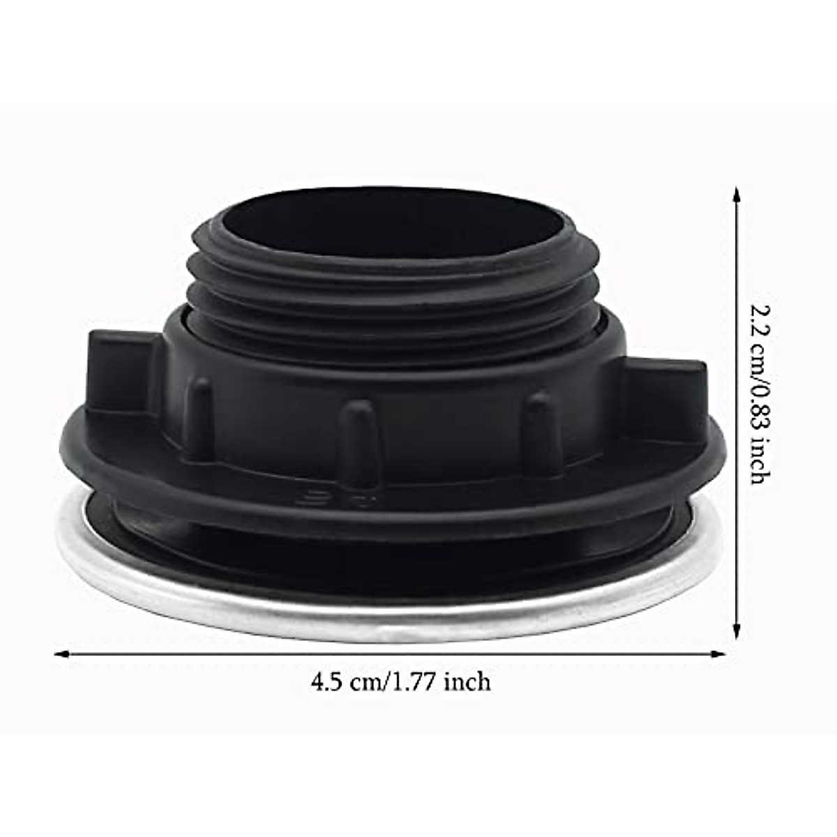 Kitchen Sink Hole Cover Black, Brushed Nickel Sink Caps for Top Holes Blanking Plug Stopper Basin Cover, Metal Stainless Steel Faucet/Countertop/Dispenser Hole Cover/Plug (3 Pack, 1.2 to 1.6 Inch)