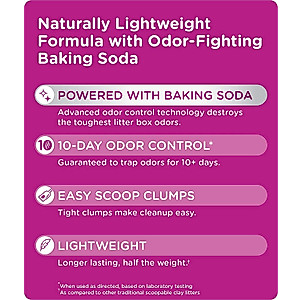 Cat's Pride Fresh Scent Pure & Fresh Multi-Cat Clumping Litter, 10-Pound Jug, Pack of 2