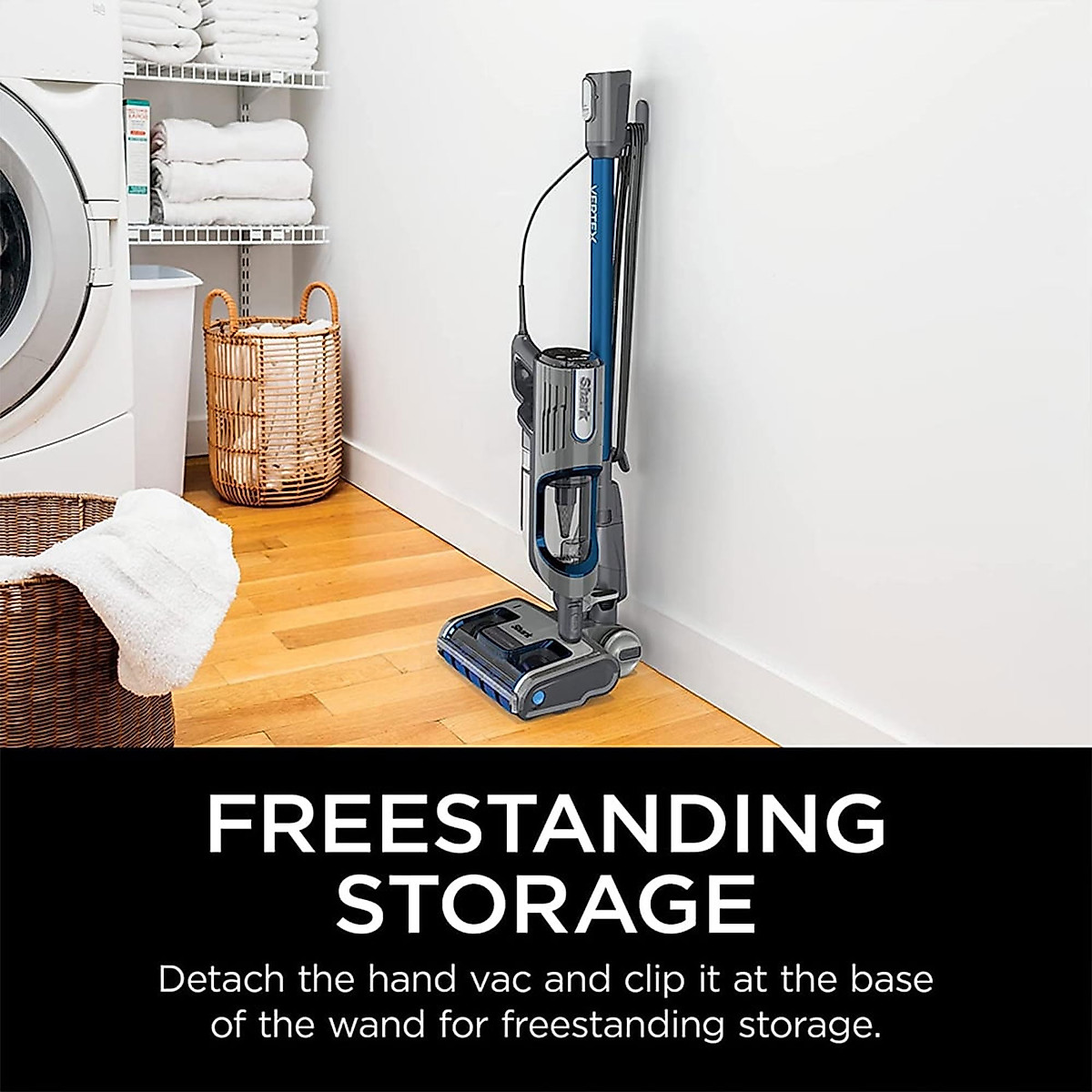 Shark Vertex Ultralight DuoClean PowerFins Lightweight Corded Stick Vacuum with Self Cleaning Brushroll and LED Headlights, Mint (Renewed)
