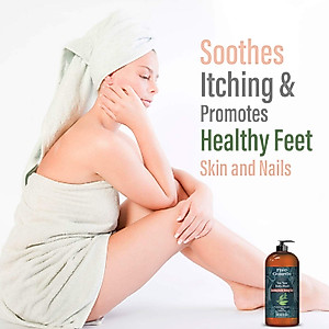 FIVE GUARDS Tea Tree Oil Body Wash With Mint Removes Body Odor, and more. Botanical Shower Gel Soap Women & Men with Oregano, Rosemary, Cinnamon oil - 16 fl oz