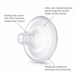 Elvie Nipple Cushions 19mm | Soft-Silicone Nipple Cushions to Enhance fit for Improved Comfort and Efficiency (2 Pack)