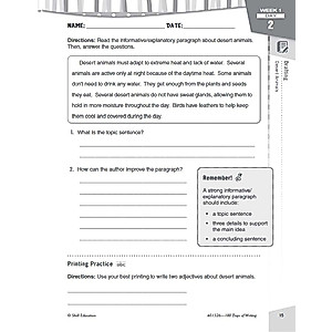 180 Days of Writing for Third Grade - An Easy-to-Use Third Grade Writing Workbook to Practice and Improve Writing Skills (180 Days of Practice)