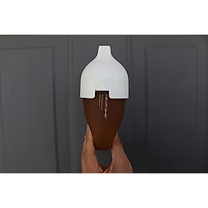 8oz Grey - HE OR SHE -Silicone, Anti-Colic Ultra Wide Neck Baby Bottle-Squishy, mimics Natural Feeding, w/Fast Flow Nipple- Recommended for Babies 6-12 Months