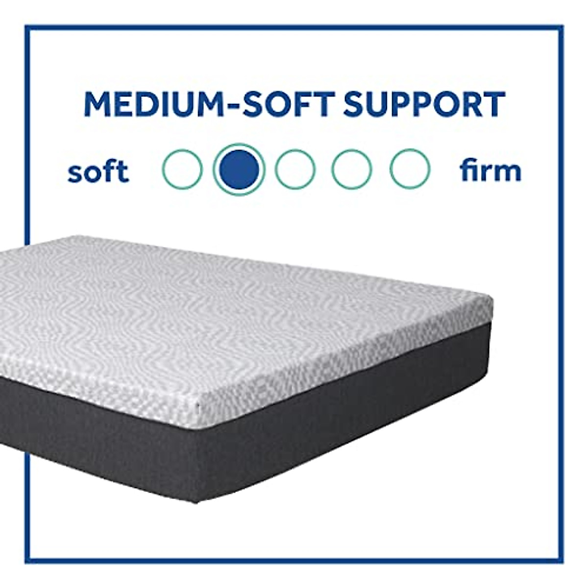 Sealy Essentials 12" Hybrid Bed in a Box, King, White