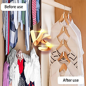 Meafeng 4 Color Hangers Hooks 100pcs Closet Organizer Space-Saving Stackable Hangers for Closet