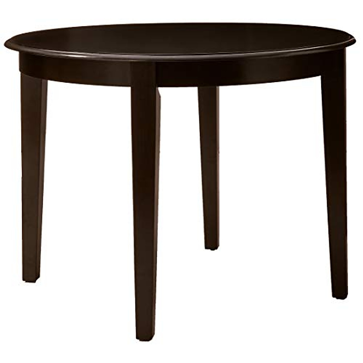 East West Furniture BOT-CAP-T Boston Round Modern Dining Table for Small Spaces, 42x42 Inch, Cappuccino
