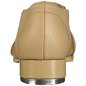 Leo Women's Slip-ON Jazz TAP Dance Shoe, tan, 6.5 Medium US