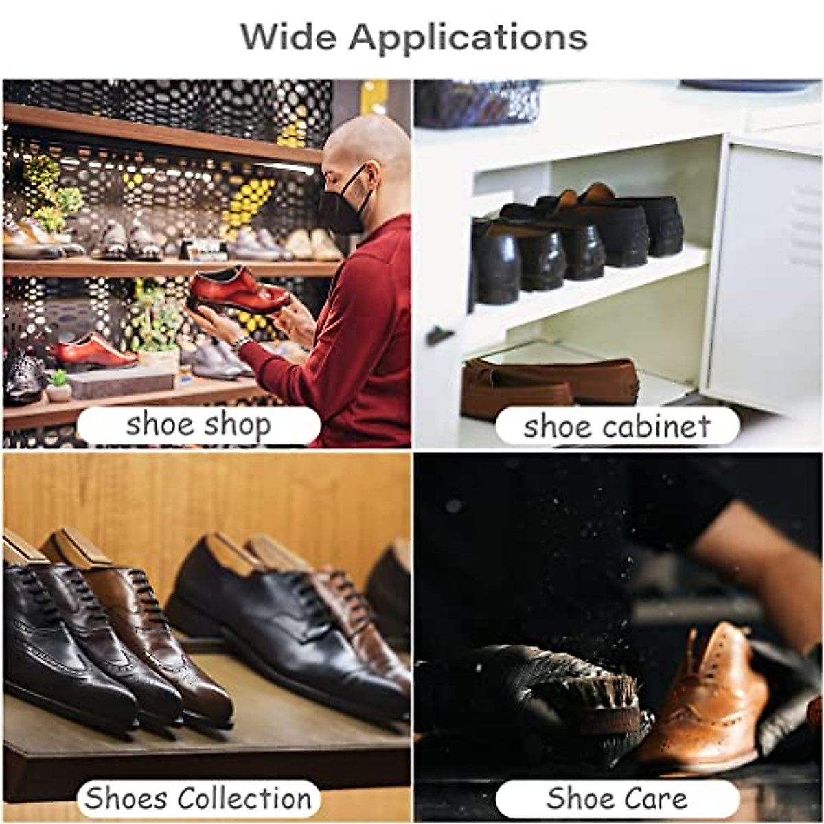 Price Xes Upgraded Plastic Shoe Stretcher, 1 Pair Practical Adjustable Length Shoe Tree, Shoe Display Insert for Women & Men (Storage Bin Design & 7 Way Adjustable), White