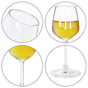 Mr and Mrs Wine Glass Set for Couple- Unique Engagement, Anniversary, Newlyweds, Wedding Gifts for Her, Bride & Groom, Bridal Shower Gifts- FREE Wine Stopper, Bottle Open, Glass Marker & Decanter