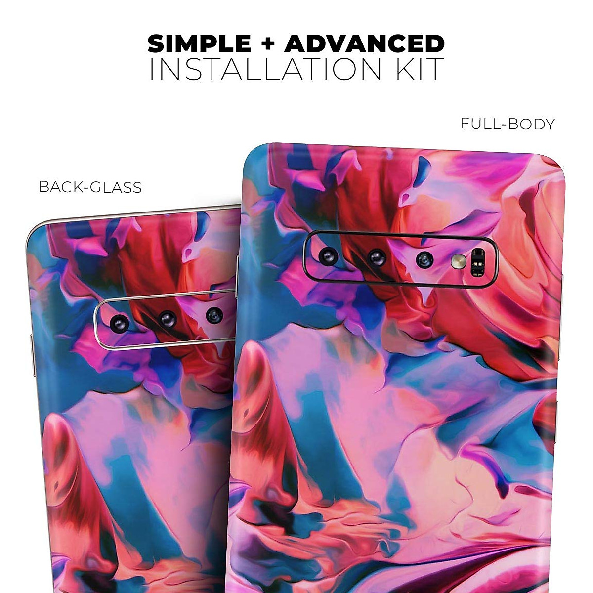 DesignSkinz Blurred Abstract Flow V16 Protective Vinyl Decal Wrap Skin Cover Compatible with The Samsung Galaxy S20 (Screen Trim & Back Glass Skin)