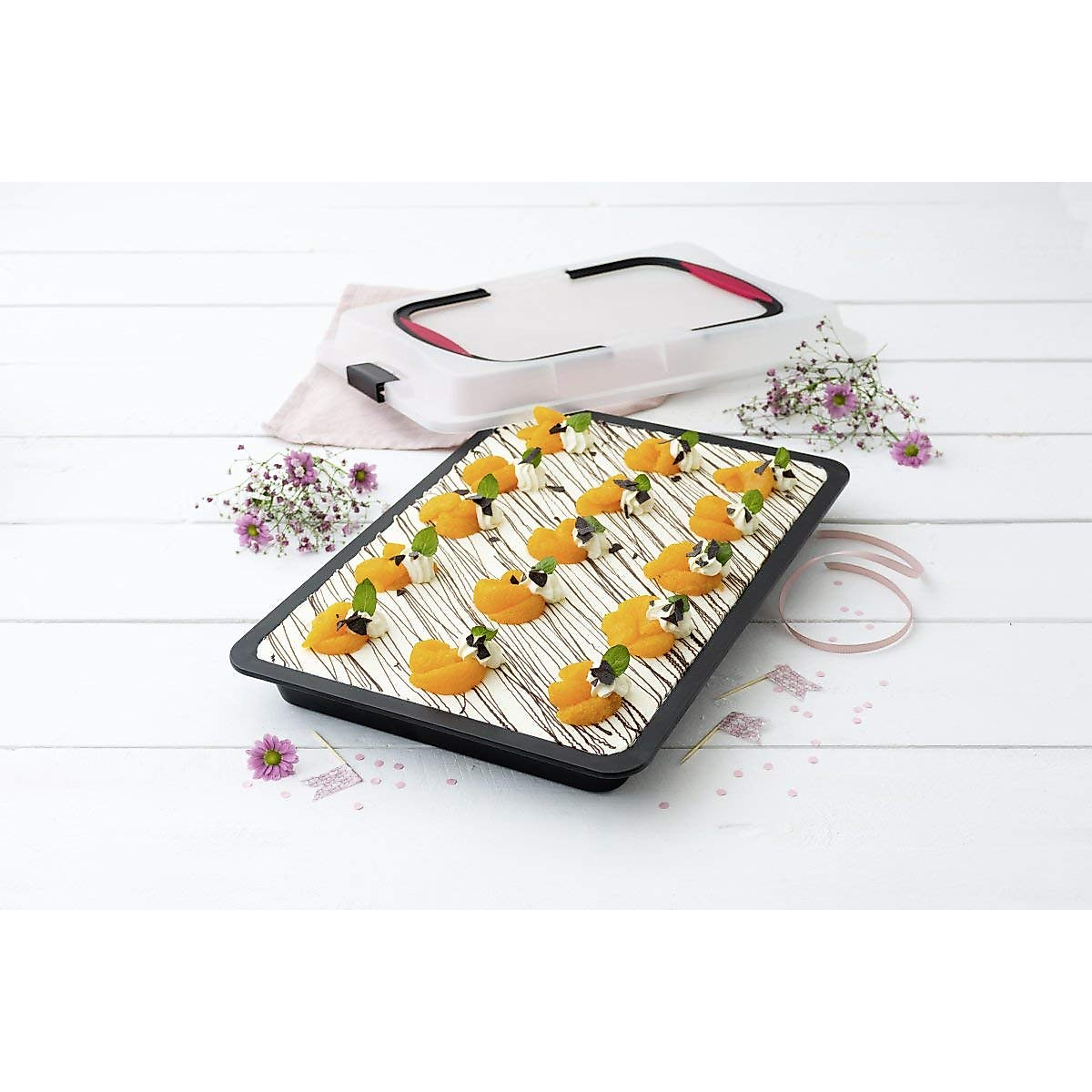 Zenker 3960 Baking Tray with Lid with Soft Handles