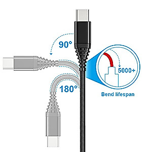 USB Type C Charger Cable 6FT+10FT,3A Fast Charge Charging Cord for Moto G Power 2022 2021 2020/G Stylus 5G,G Fast,G Play,G7 Play,Motorola One 5G Ace/Fusion+/Edge Plus,Z4 Z3,G100,LG K92 K51 Q70 Velvet