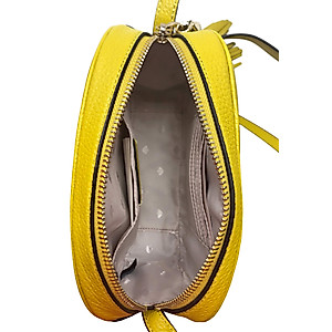 kate spade new york Leather Kourtney Camera Crossbody Shoulder Bag, Chartreuse