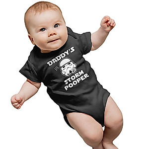 Texas Tees Funny Baby Clothing, Storm Pooper Bodysuit, Making Fun of Christmas Gift, Black 0-3 mo