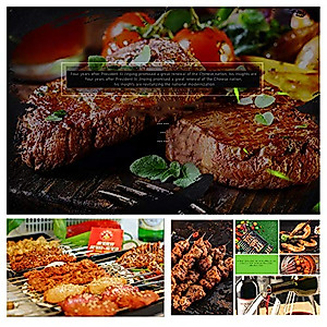 LSJZZ Charcoal Grill,Outdoor Folding Barbecue Portable BBQ Screw Type BBQ Camping Grills,for Smoker BBQ for Picnic Garden Terrace Camping Travel