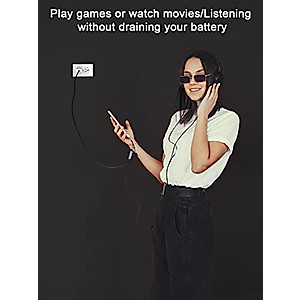 iPhone Headphone and Charger Adapter 2-in-1 Lightning to 3.5mm AUX Audio + Lightning Charger Splitter Dongle for iPhone 14/13/12/11 Pro Max/Pro/Plus/Mini/XR/XS/8/7 Plus-Apple MFi Certified