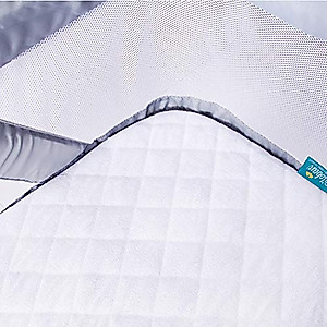 Waterproof Bassinet Mattress Pad Cover, Fits 20.5" x 35" Dream On Me Traveler/Seashell, AMKE 3 in 1, Besrey, TCBunny, Baby Joy, Bellababy Bedside Sleeper, 2 Pack, Ultra Soft Bamboo Terry Surface