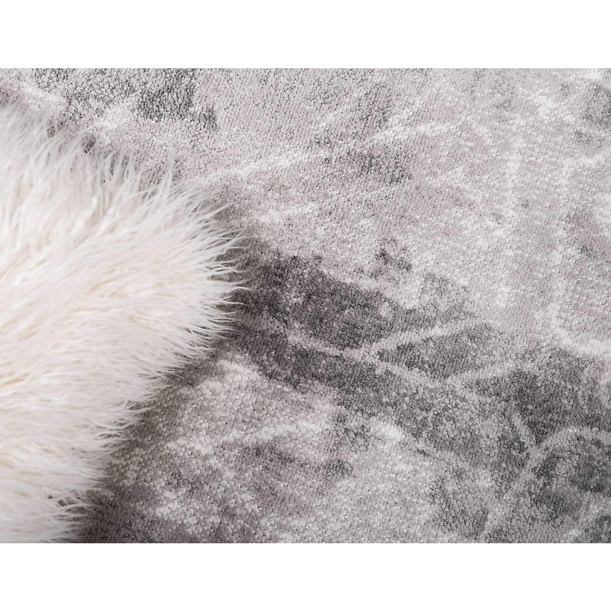 Unique Loom Sofia Collection Area Rug - Rainier (8' x 10' Rectangle, Dark Gray/ Gray)