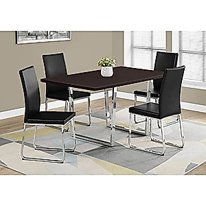 Monarch Specialties Dining Table, 59"L x 35.5"D x 30.25"H, Cappuccino