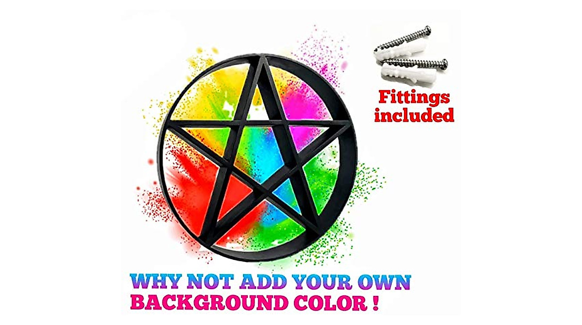 Pentagram Gothic Shelf - Boho & Spiritual Wall Decor for Your Space