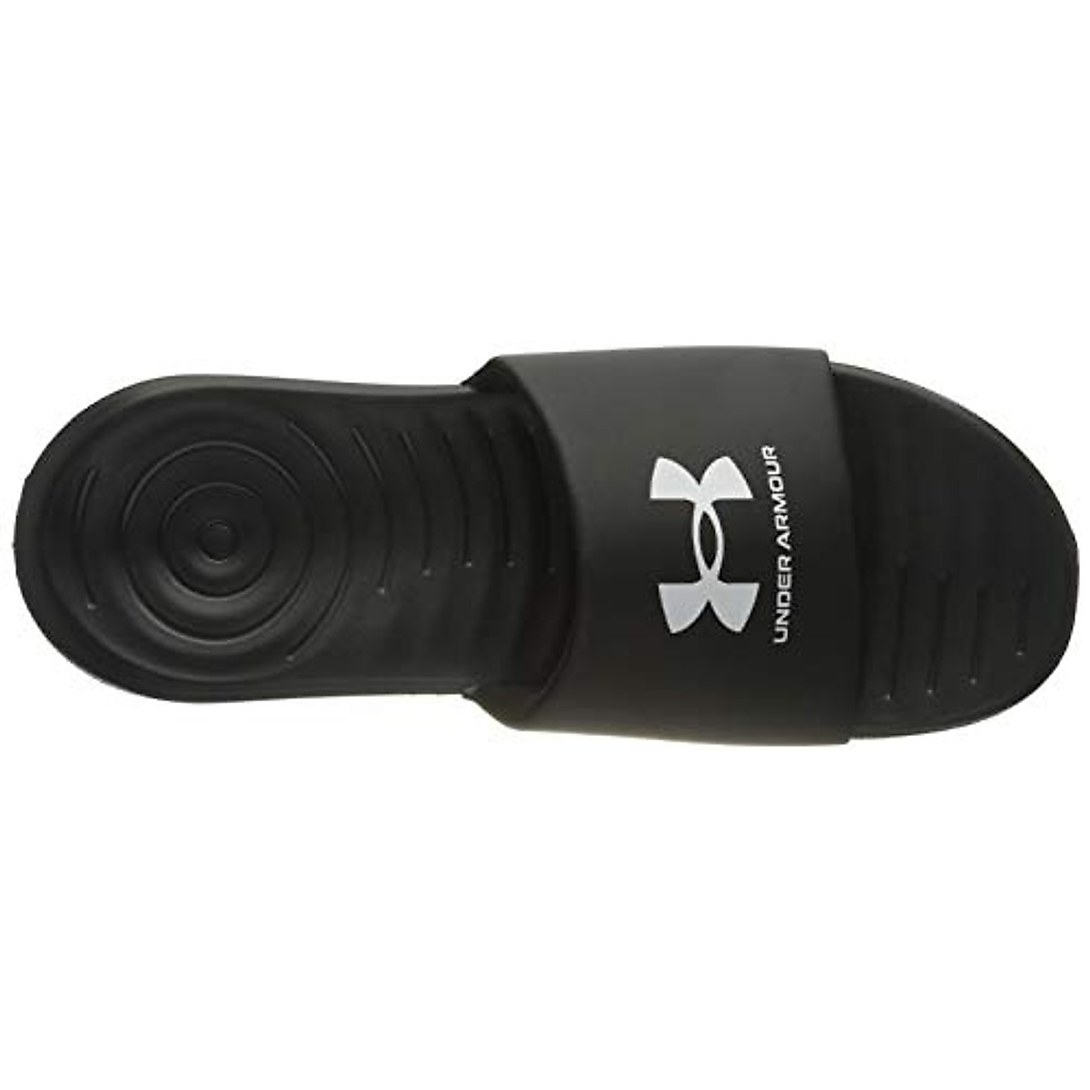 Under Armour Men's Ansa Fixed Strap Slide Sandal, Black (004)/Black, 11