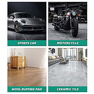 LUCKUT 3pcs 5 inch Polishing Pads, 5'' Track Buffer Pads Hook and Loop Buffing Pads, Foam Polish Pad for Compounding, Polishing and Waxing, for 5'' Backing Plate