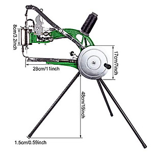 Seeutek Shoe Repair Machine Hand Cobbler Sewing Machine - Cotton Nylon Line Manual Leather Stitching Machine for Shoes Bags Cloth