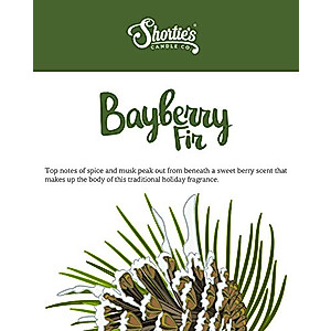 Bayberry Fir Natural 3 Wick Candle, Essential Fragrance Oils, 100% Soy, Phthalate & Paraben Free, Clean Burning, 14.5 Oz.