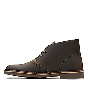 Clarks mens Bushacre 2 Chukka Boot, Beeswax, 10.5 Wide US