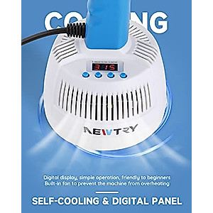NEWTRY Induction Sealer Heat Handheld Sealing Machine Diameter 0.79’’-3.94’’ Electromagnetic Manual Power & Time Adjustable for Plastic Glass Bottles Caps(110V US Plug)