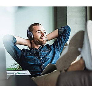 PHILIPS Audio H2005BK/00 Over-Ear Stereo Headphones Wired (2 m Cable, 40 mm Neodymium Drivers, Passive Noise Isolation, Adjustable Headband, Lightweight) Black