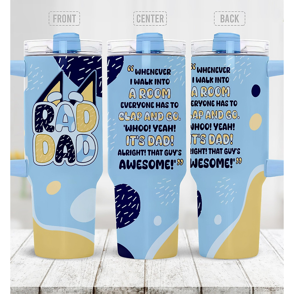 MARSANA Dad Tumbler - 40Oz Father Coffee Cup - Gifts for Dad, Husband - Father's Day Gift