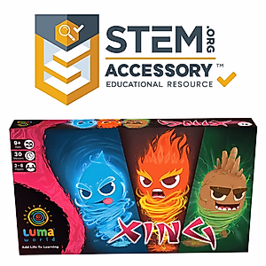 Luma World STEM Educational Board Game Xing for Ages 9+ Years to Learn Multiplication, Tables, Mental Math, Strategy, Resource Management, Easy to Learn and Play, up to 6 Players