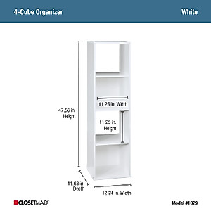 Closetmaid 4 Cube Stackable Storage, White