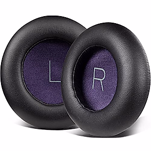 SOULWIT Replacement Ear Pads Cushions for Plantronics BackBeat Pro Wireless Noise Canceling Headphones, Earpads with Noise Isolation Memory Foam, Softer Protein Leather (Black)