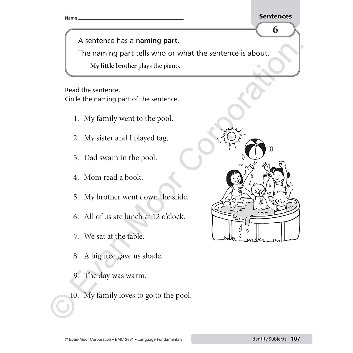 Language Fundamentals, Grade 1