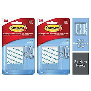 Clear Medium Refill Strips, 2 Pack