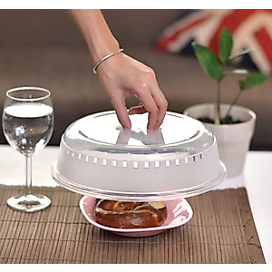 Microware Food Cover, Microwave Food Cover Splatter, 10.5 x 10.5 x 2.625 Inch, Food Cover, 1 PC