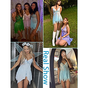 Avidlove Sexy Lingerie for Women Lace Babydoll Lingerie, Baby Blue, Large