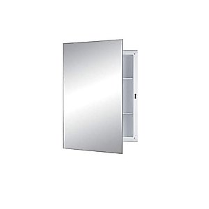 Jensen B7233 Focus 2-Door Medicine Cabinet with Polished Mirror, 16-Inch by 22-Inch