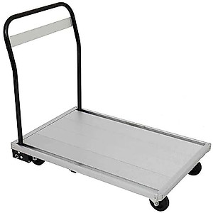 Platform Truck Flat Handtruck Aluminium Platform Truck Load 330-440 Lbs Folding Push Cart Metal Moving Dolly Cart Portable Flatbed Cart Reliable
