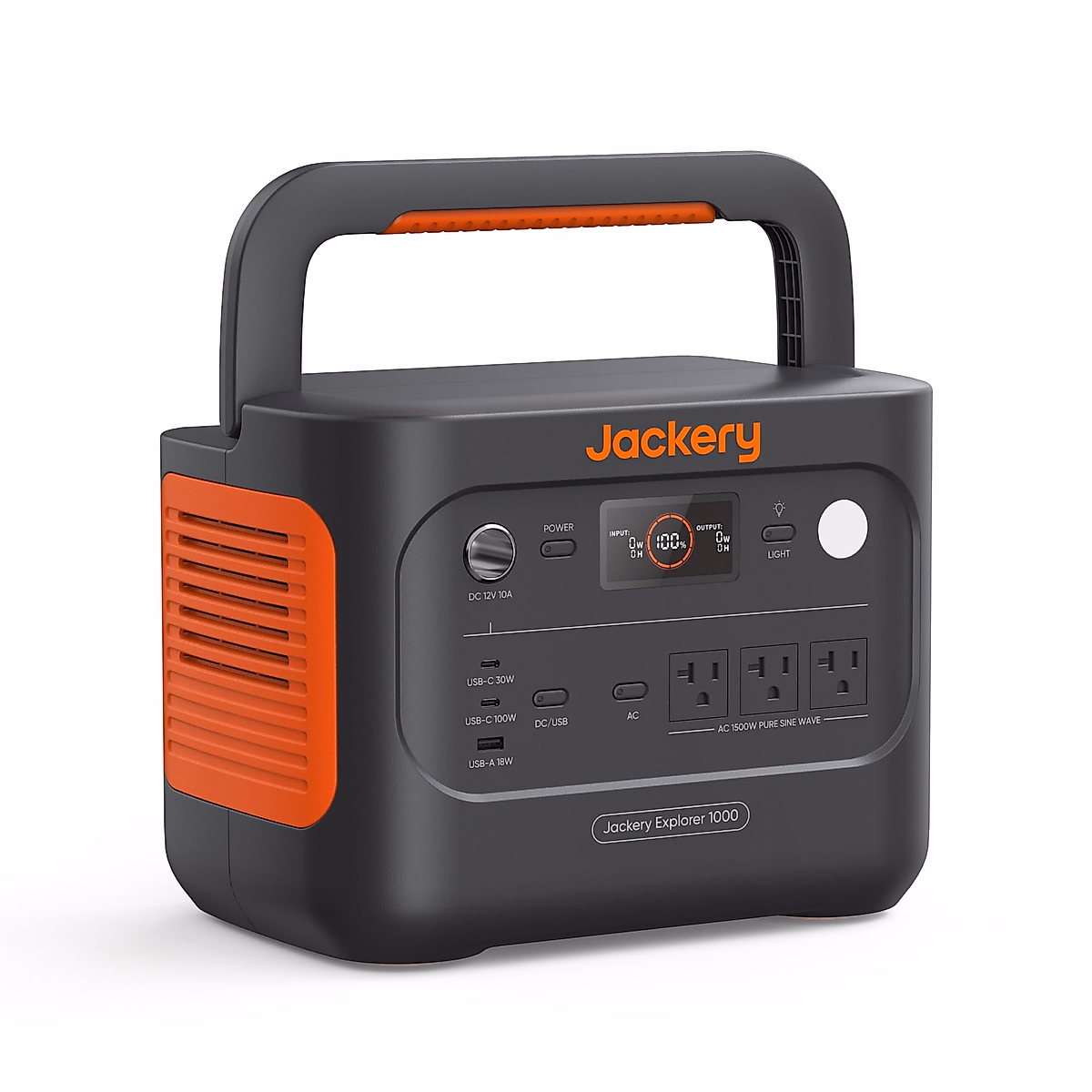 Jackery Explorer 1000 v2 Portable Power Station,1070Wh LiFePO4 Battery,1500W AC/100W USB-C Output, 1 Hr Fast Charge, Solar Generator for Camping,Emergency, RV, Off-Grid Living(Solar Panel Optional)